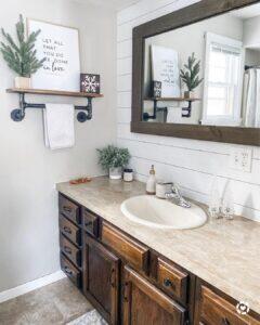 41 Farmhouse Vanity Designs to Elevate your Bathroom Experience