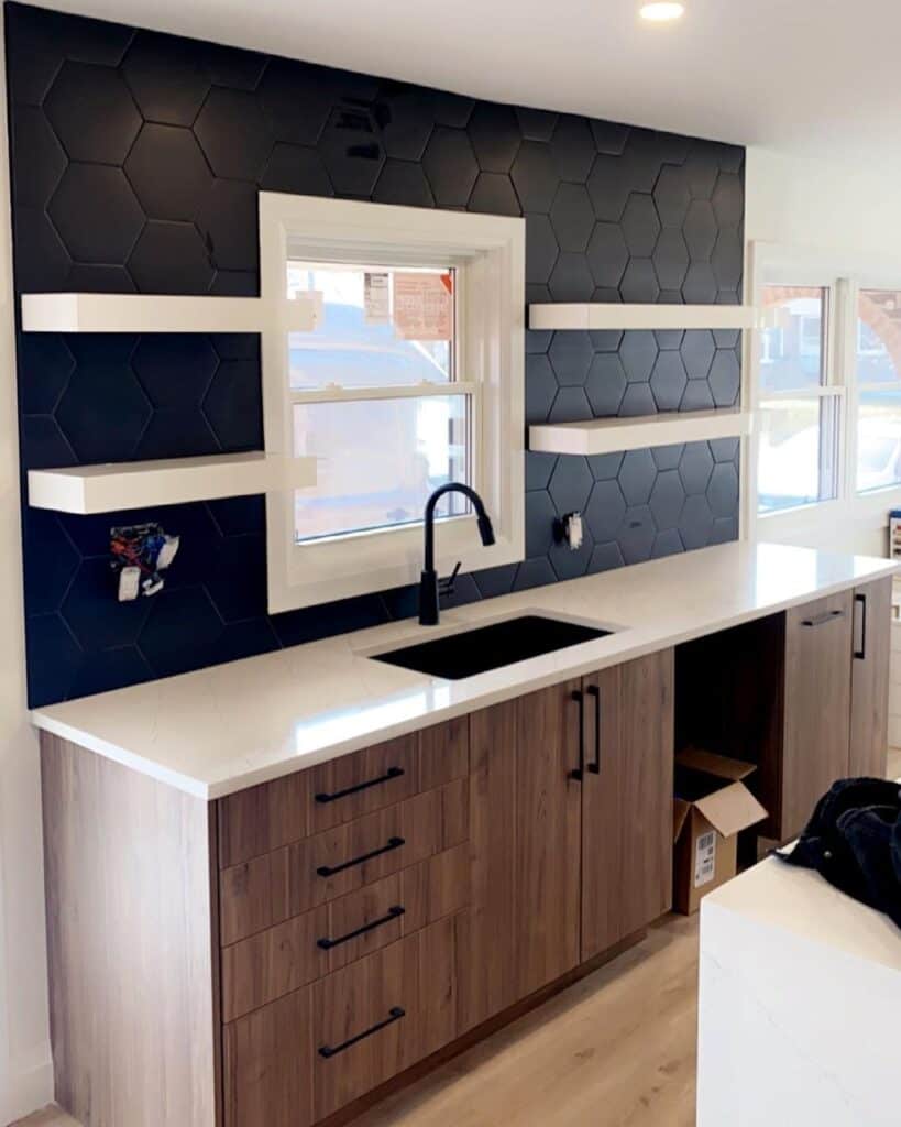 22 Black Kitchen Backsplash Ideas That Add Depth and Drama