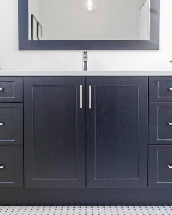 30 Black Bathroom Vanity Designs that Will Make a Statement