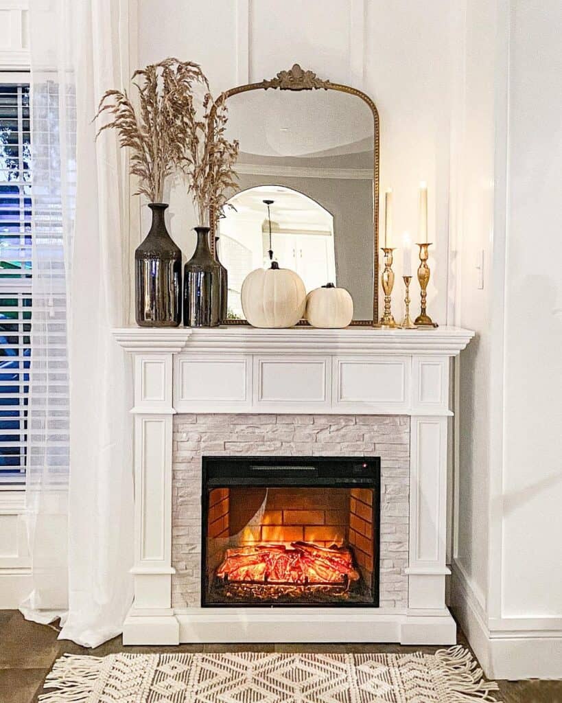 28 White Brick Fireplace Ideas to Update Your Home