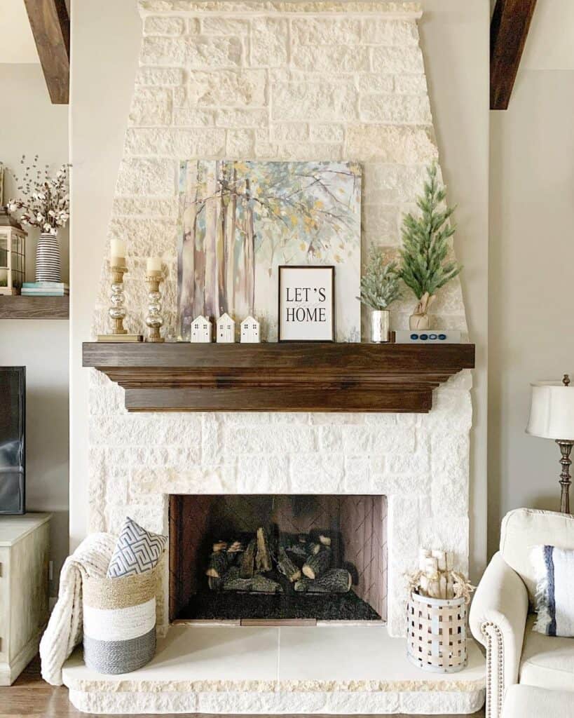 28 White Brick Fireplace Ideas to Update Your Home