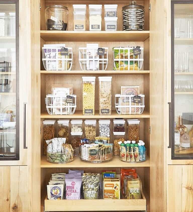 16 Ideas How to Make Your Open Pantry Look Good