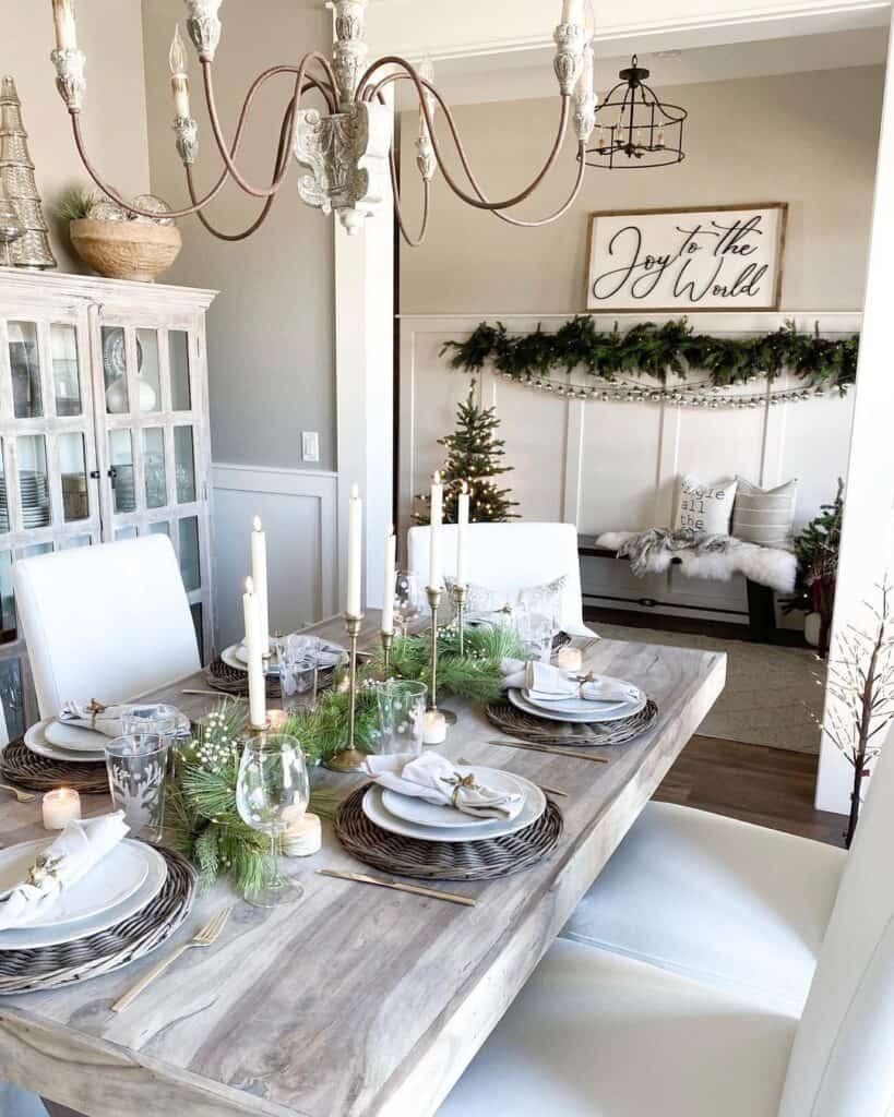 40 Farmhouse Christmas Table Décor Ideas to Deck Your Table With ...