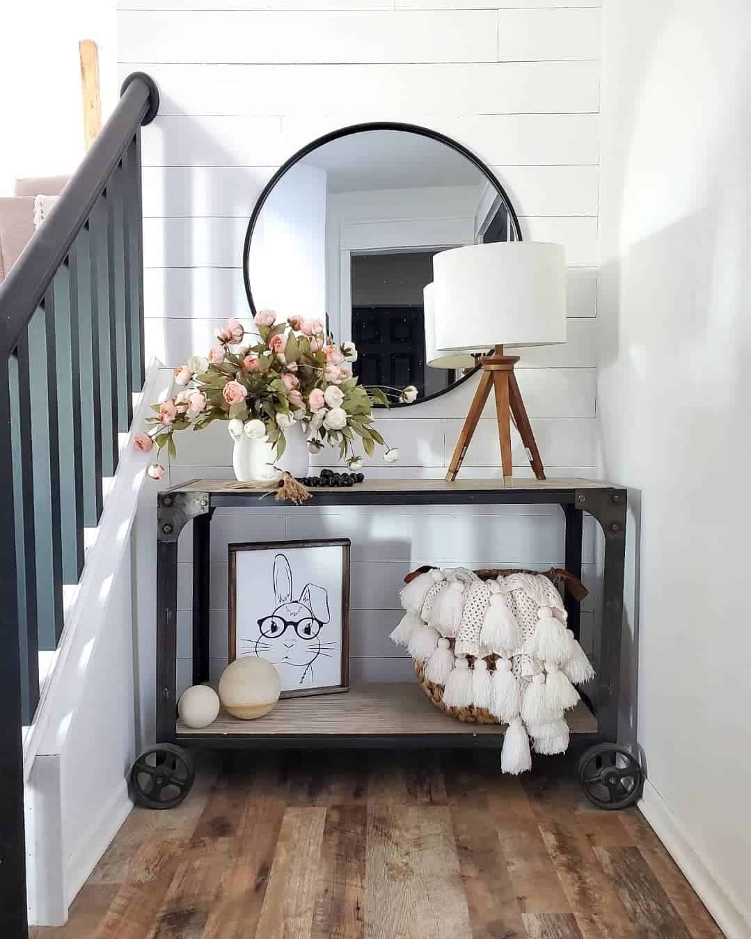 18 Under Stairs Console Table Ideas to Beautify this Tricky Space