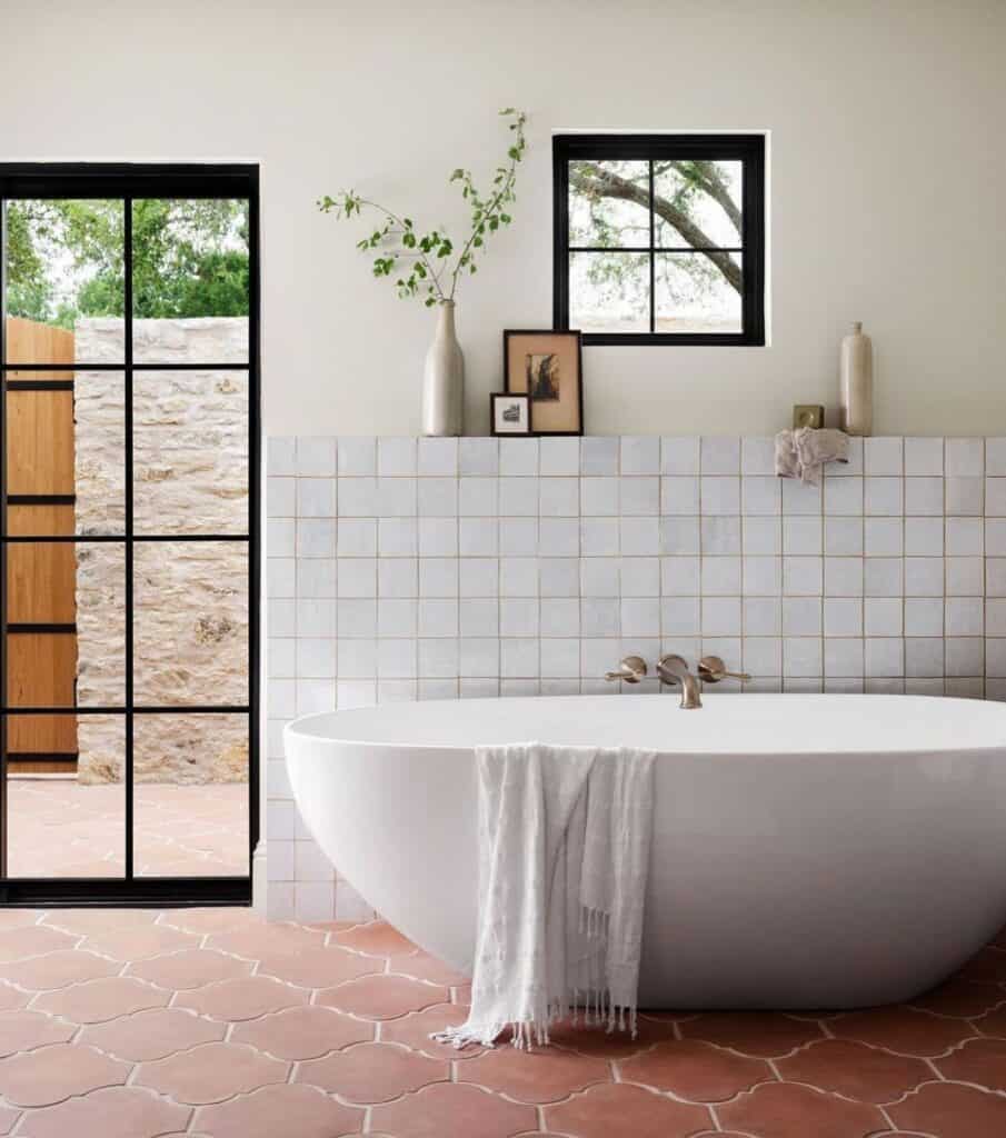 35 Hexagon Tile Bathroom Ideas to Instill Distinct Character