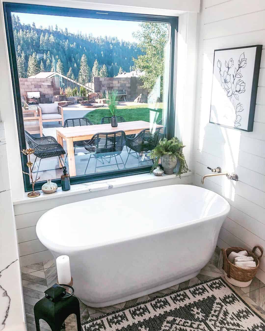 26 Bathtub in Front of Window Ideas That Look Dreamy