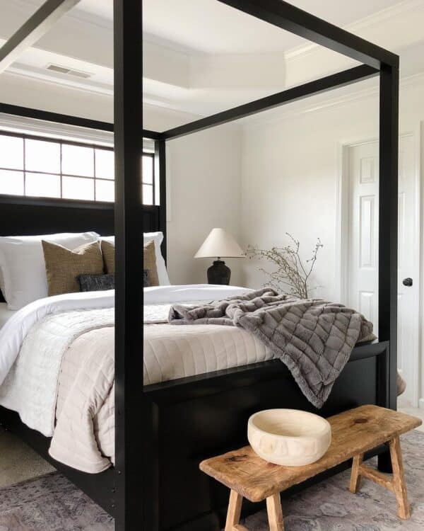 30 Black Bed Frame Rooms for Sleeping in Style