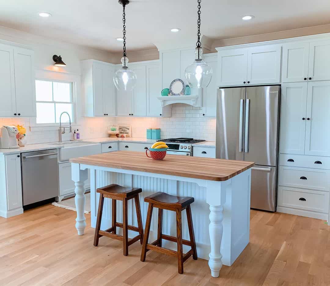 23 Simple Ways to Elevate Kitchen Island with Legs