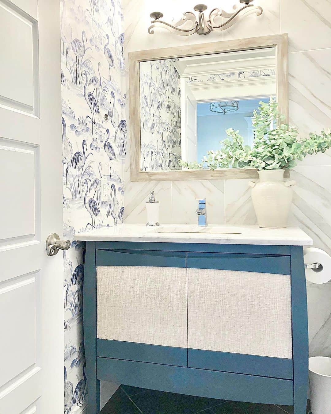 29 Blue Grey Bathroom Vanity Ideas for an Extra Charm