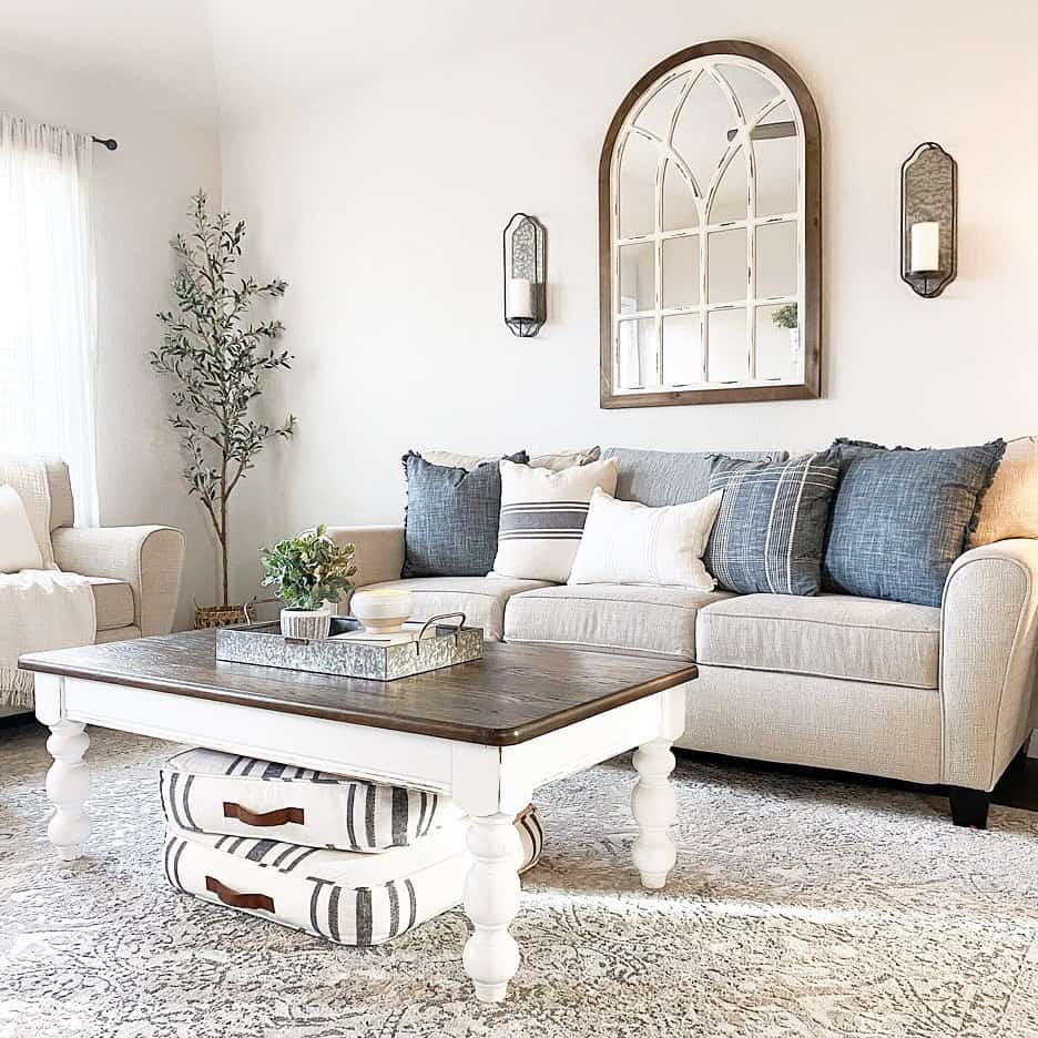 33 Mirror Above Couch Ideas That Will Add an Instant Depth