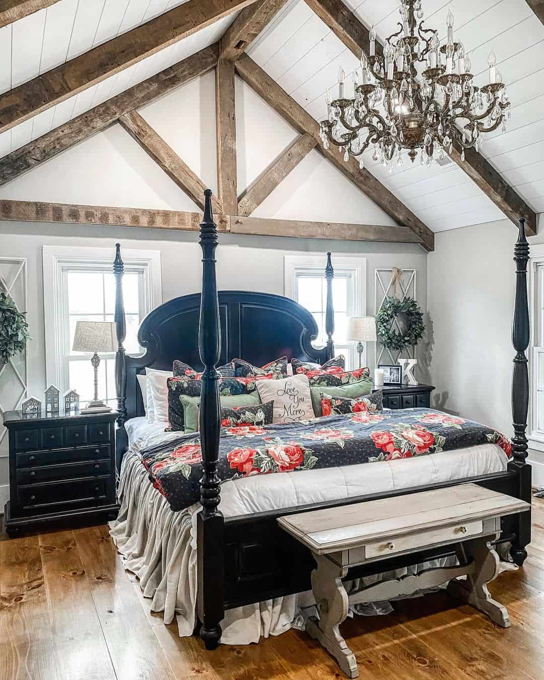 31 White Vaulted Ceilings with Wood Beams to Add Character