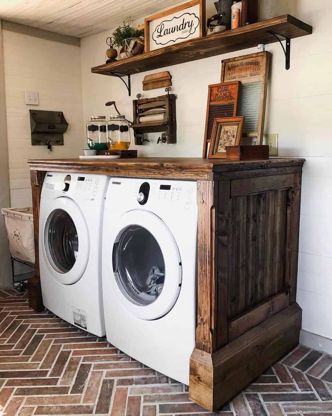 34 Laundry Countertop Ideas for Perfect Storage and Organization