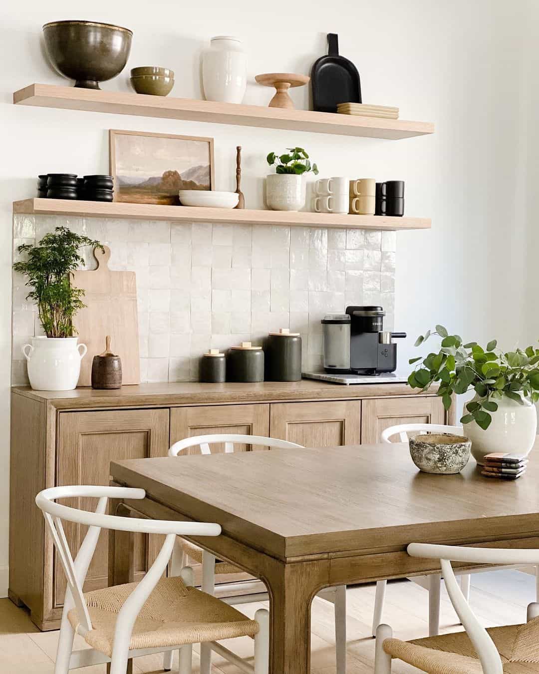 34 Floating Kitchen Shelves to Grace Your Walls