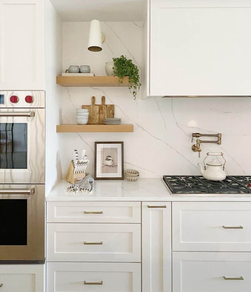 34 Floating Kitchen Shelves to Grace Your Walls