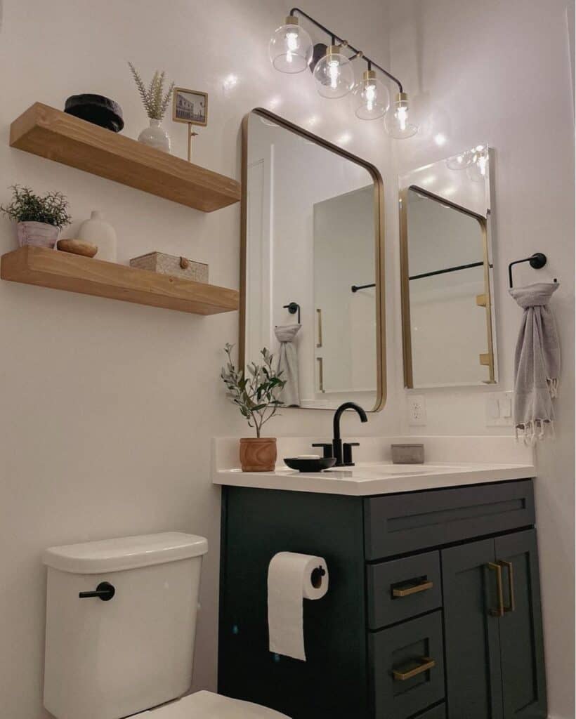 26 Transformative Floating Shelves for Your Bathroom