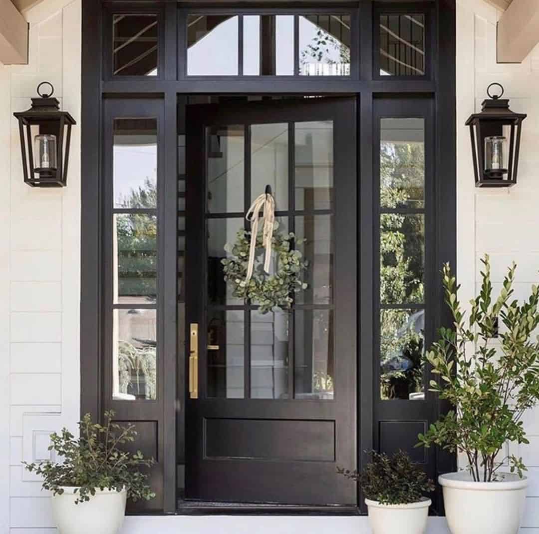 32 Classic Black Front Door Designs for a Timeless Look