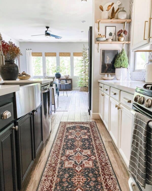 34 Sensational Kitchen Runner Rugs for a Dramatic Statement