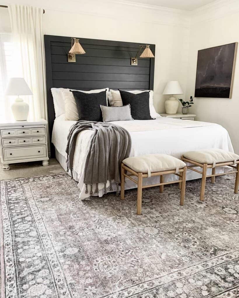 35 Impressive Rug Under Bed Ideas to Transform a Bedroom