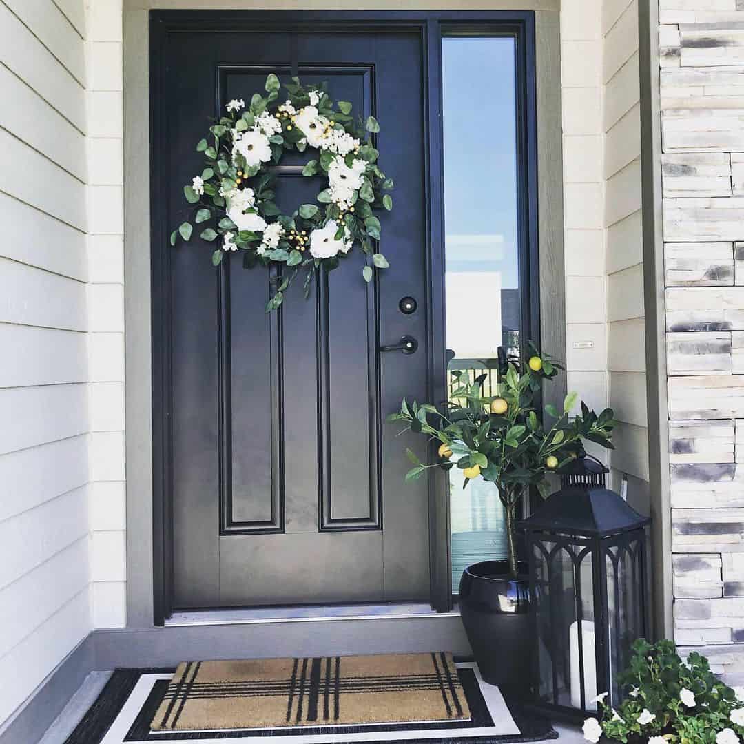 32 Classic Black Front Door Designs for a Timeless Look
