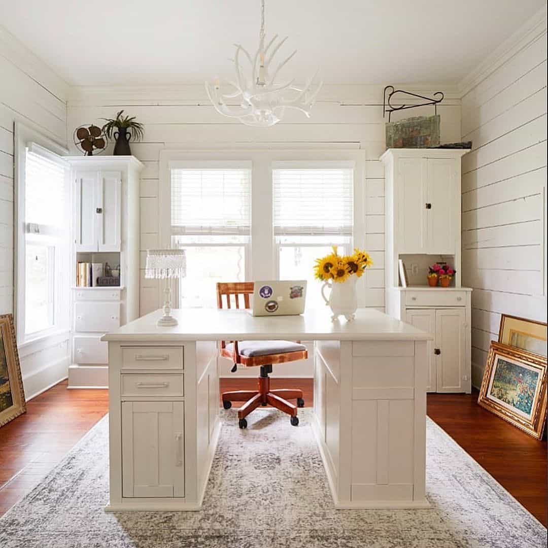 35 Sensational White Desk With Drawers for Your Home Office
