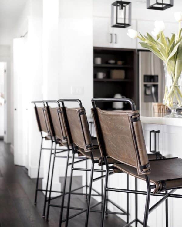 30 Stunning Leather Bar Stools to Enhance Your Kitchen