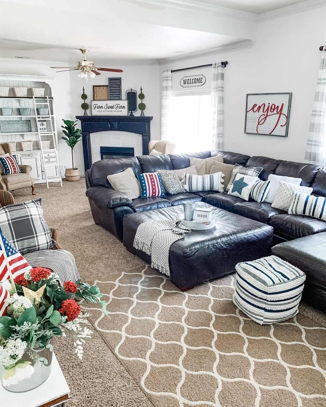 31 Standout Living Room Poufs That Will Complete Your House
