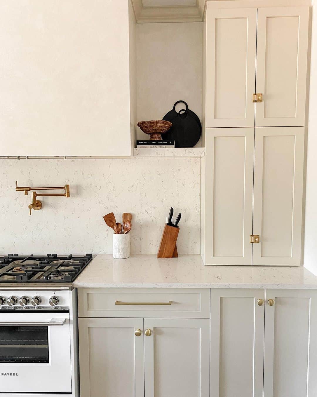 18 Beige Kitchen Cabinets That Are an Alternative to White