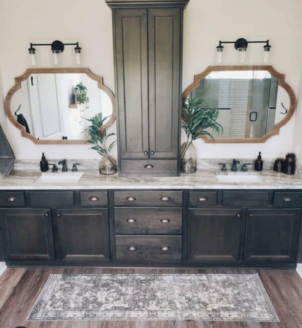 30 Wood Double Vanity Ideas for a Pretty and Purposeful Bathroom