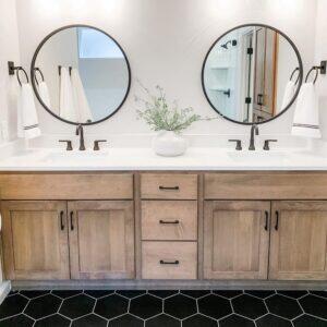 30 Wood Double Vanity Ideas for a Pretty and Purposeful Bathroom