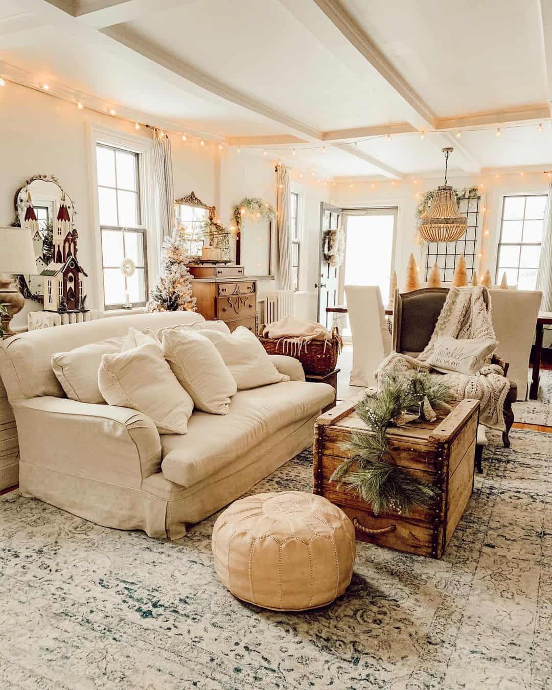 31 Standout Living Room Poufs That Will Complete Your House