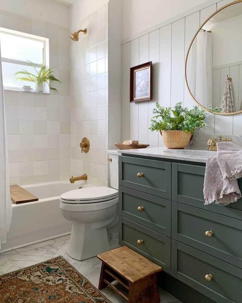18 Green Bathroom Vanity Ideas for an Idyllic Look