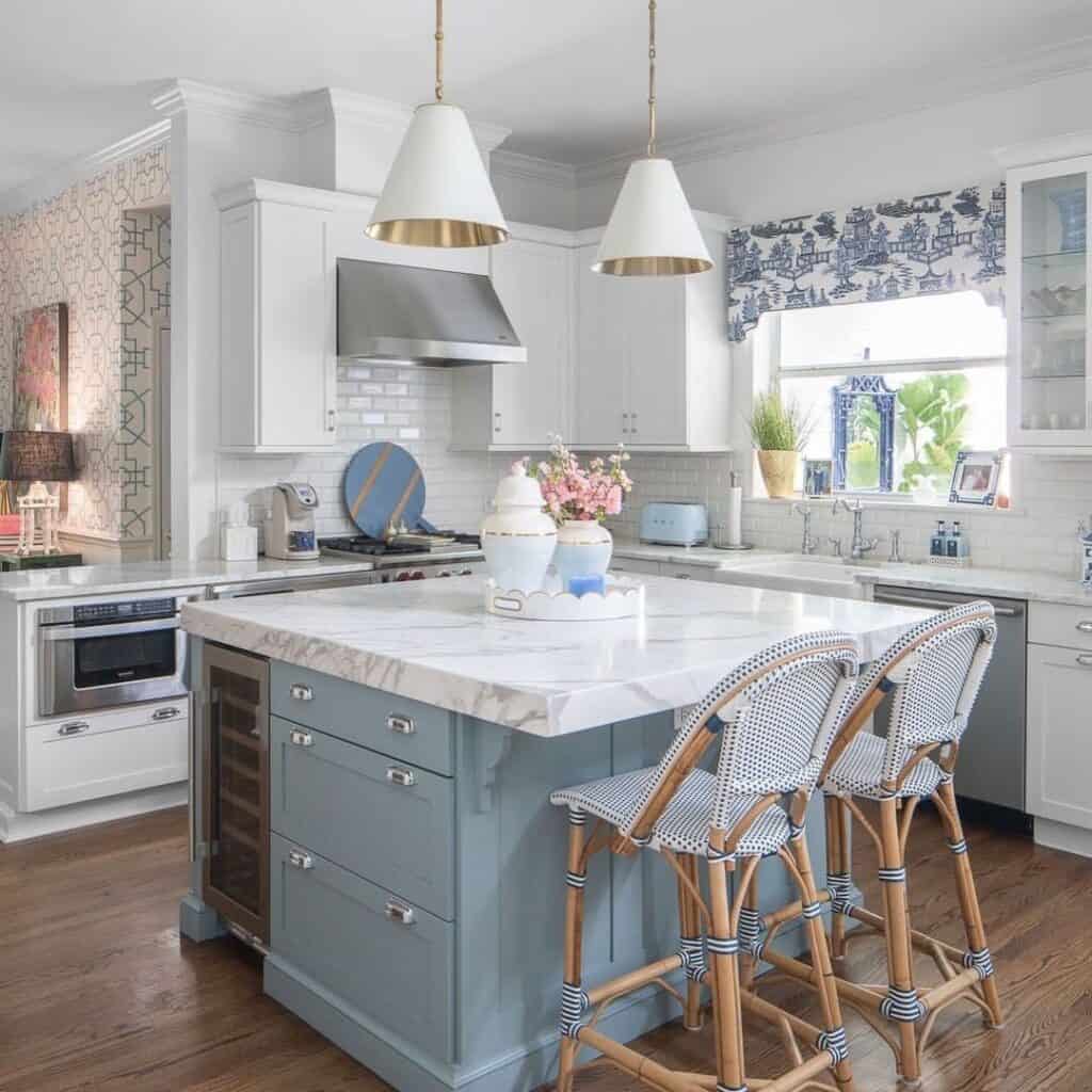 27 Blue Kitchen Islands for the Ultimate Kitchen Makeover