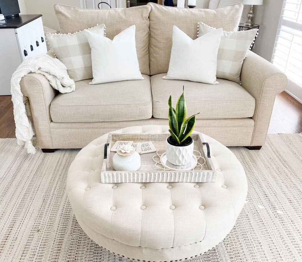 35 Ottoman Decor Ideas to Replace Your Coffee Table