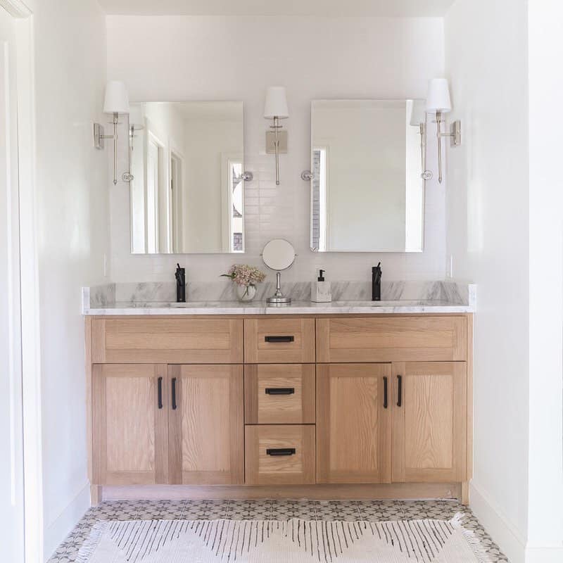 26 Natural Wood Bathroom Vanity Ideas for an Organic Look