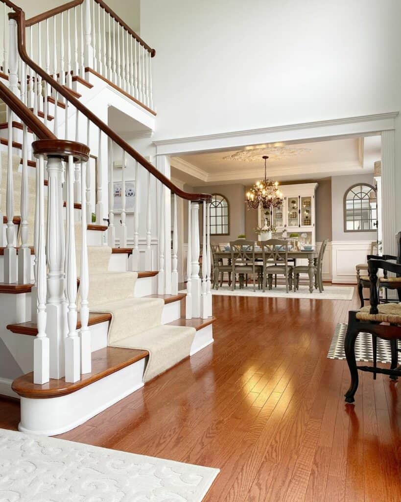 23 Stylish Wood Stair Carpet Runners To Dress Up Your Home