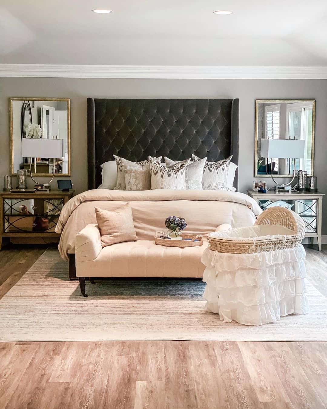 34 Mirrors Behind Nightstands to Compliment Your Bedroom