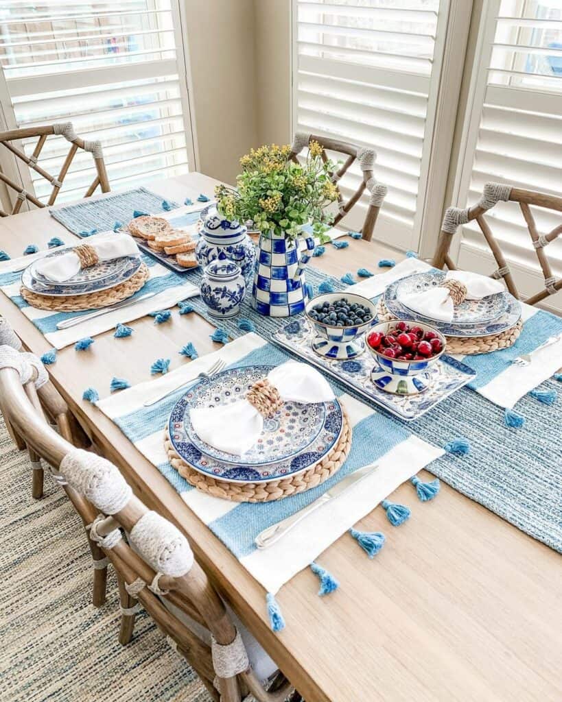 17 Blue Centerpieces to Mix Up Your Next Tablescape