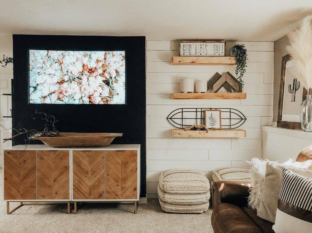 26 Fresh and Functional Living Room Wall Shelves