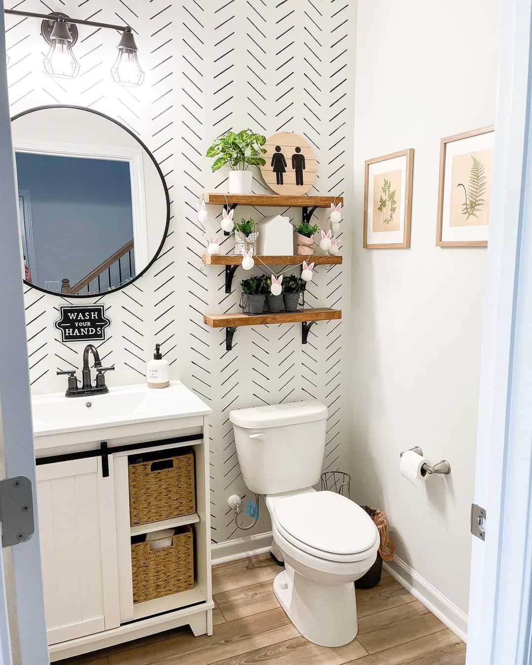 27 Useful Over the Toilet Cabinet and Shelf Storage Options