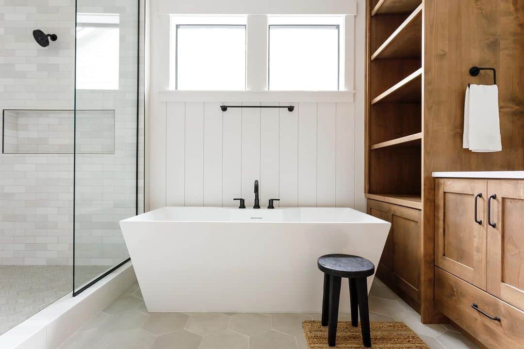 34 Bathroom Stool Ideas to Create a Spa-like Space