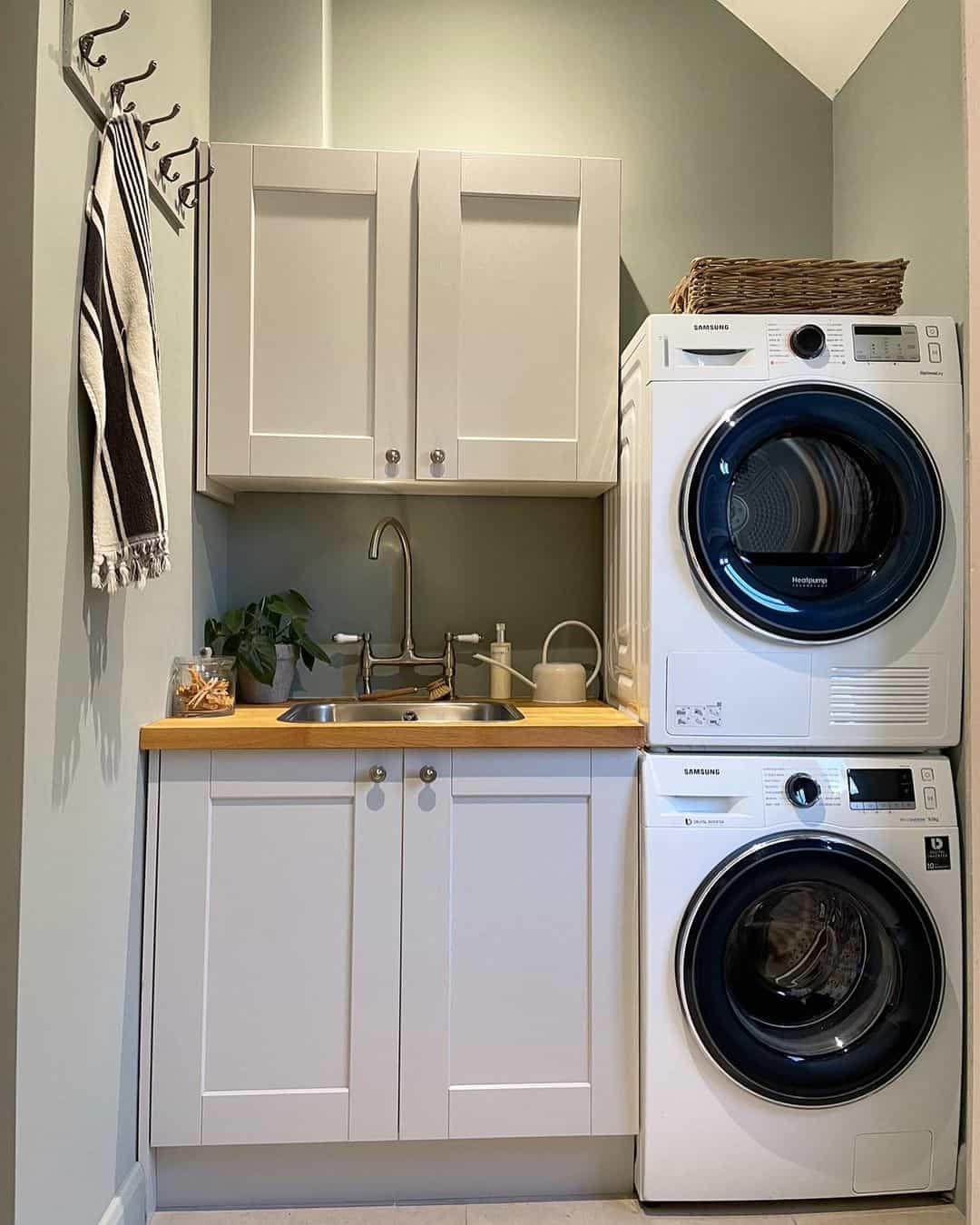 13 Stackable Laundry Room Ideas to Freshen Up Your Space