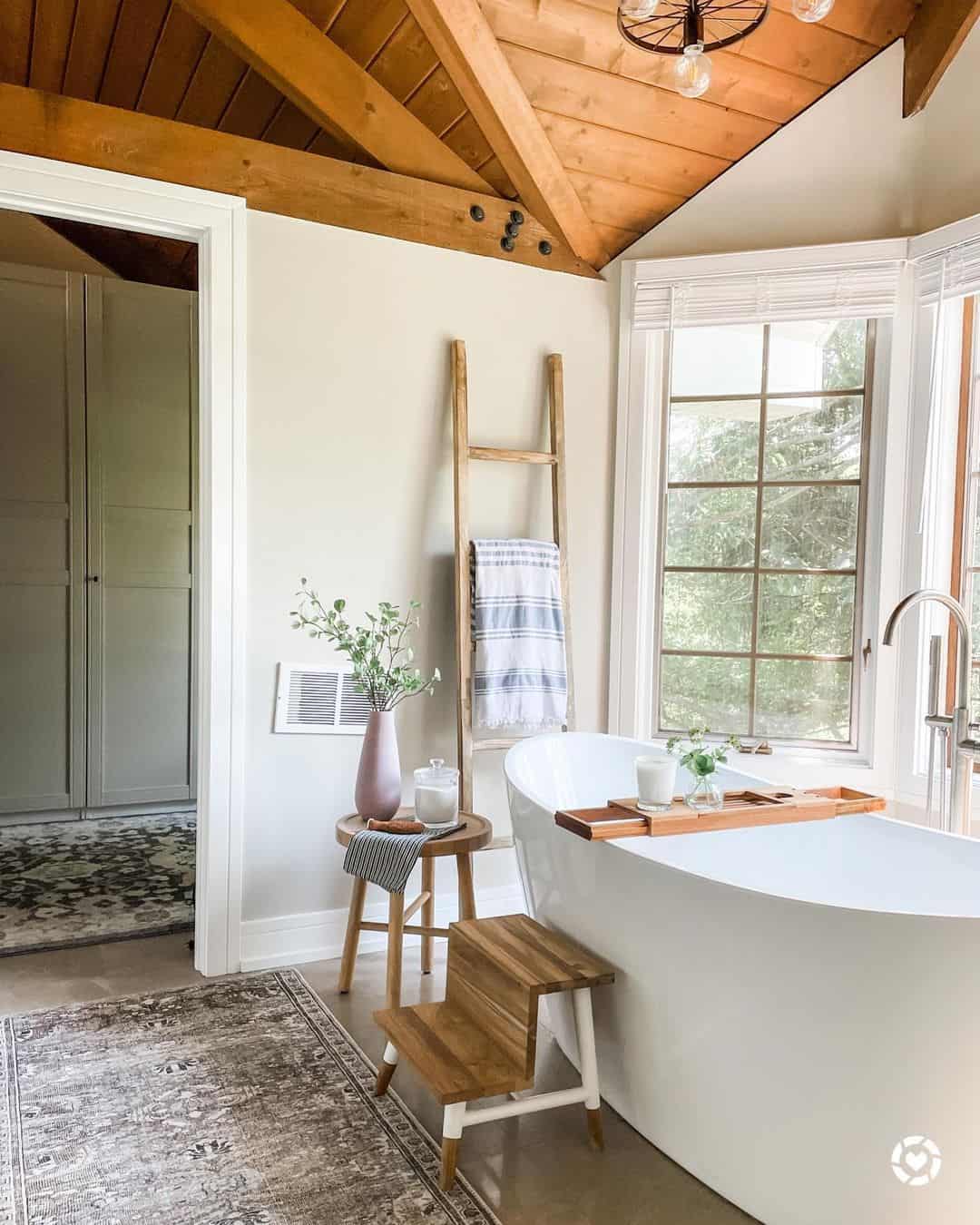 34 Bathroom Stool Ideas to Create a Spa-like Space