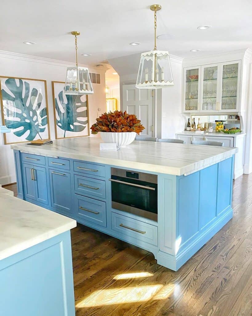 27 Blue Kitchen Islands for the Ultimate Kitchen Makeover
