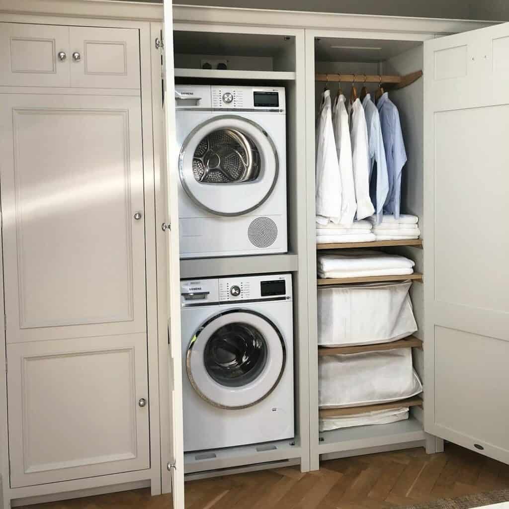 13 Stackable Laundry Room Ideas to Freshen Up Your Space