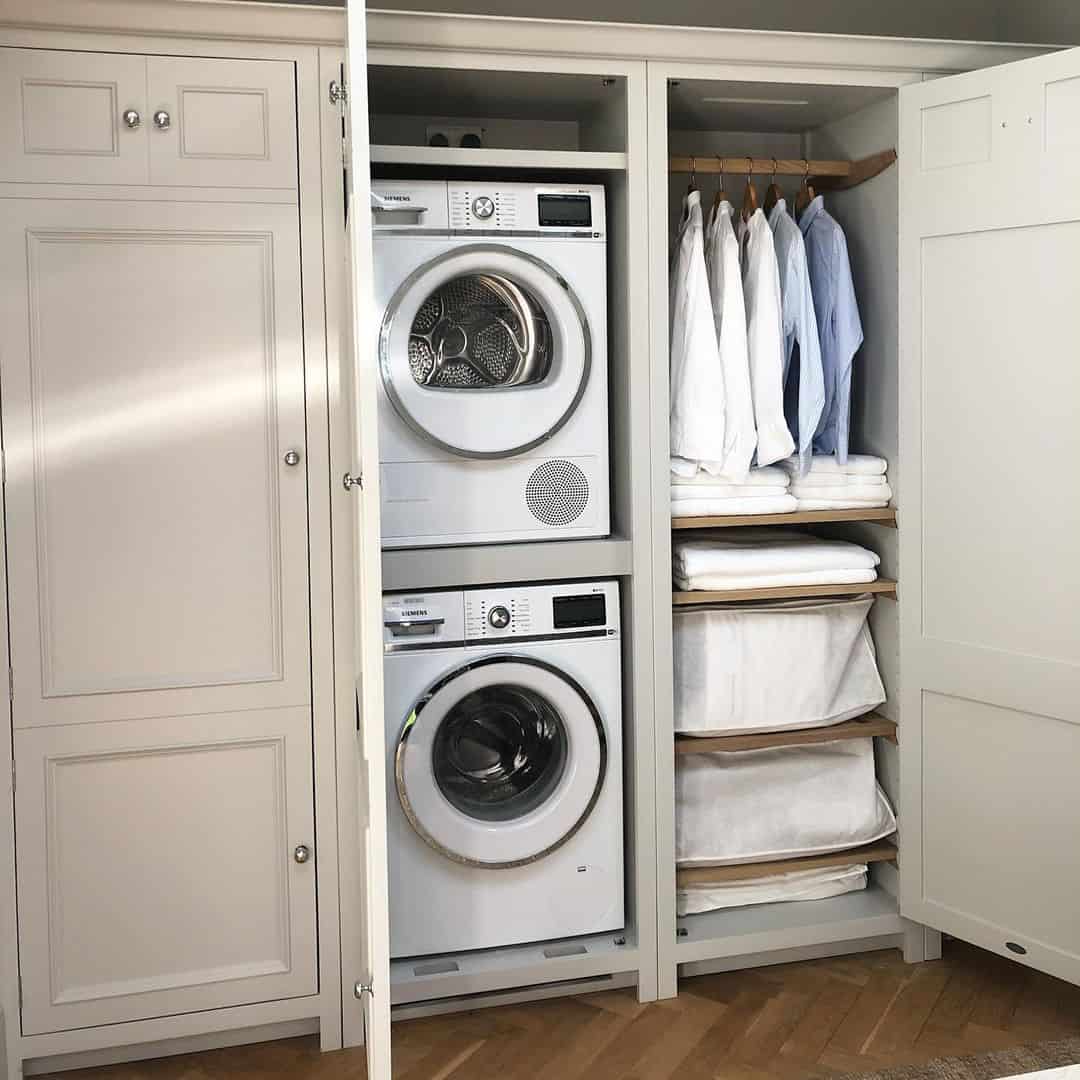 13 Stackable Laundry Room Ideas to Freshen Up Your Space