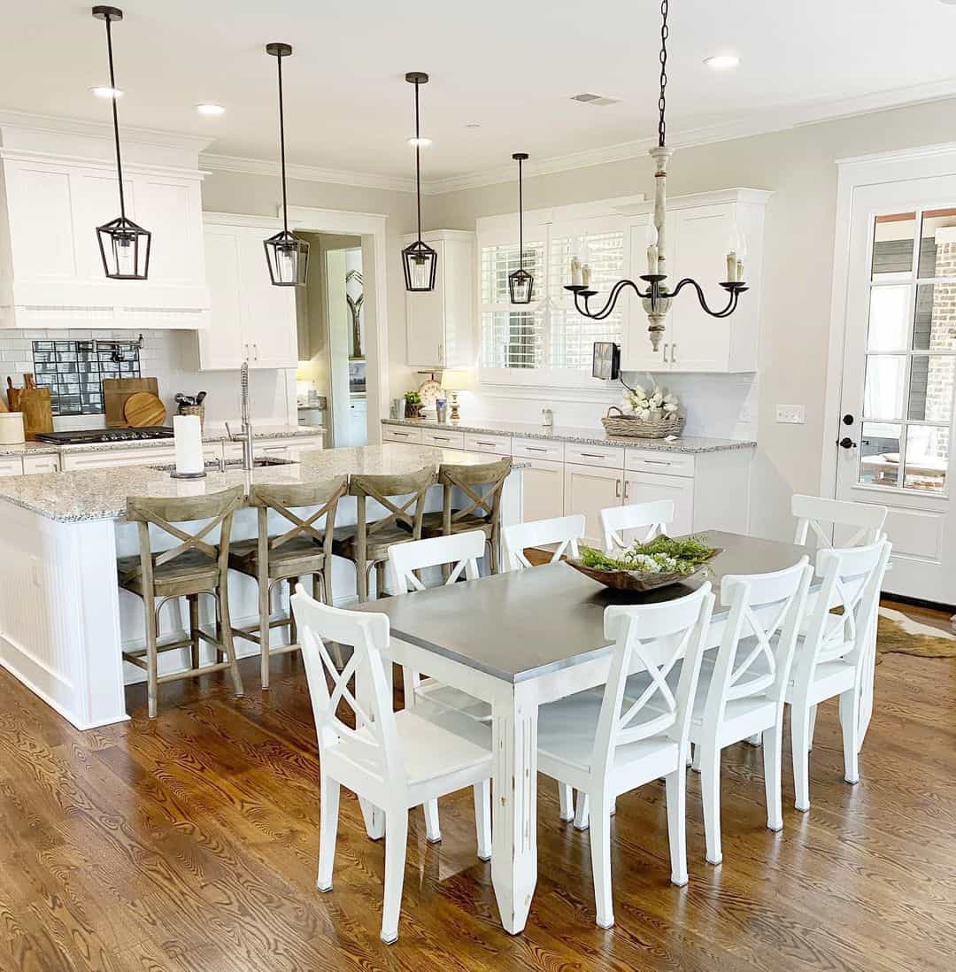 30 Farmhouse Kitchen Table and Chairs You’ll Want to Dine At