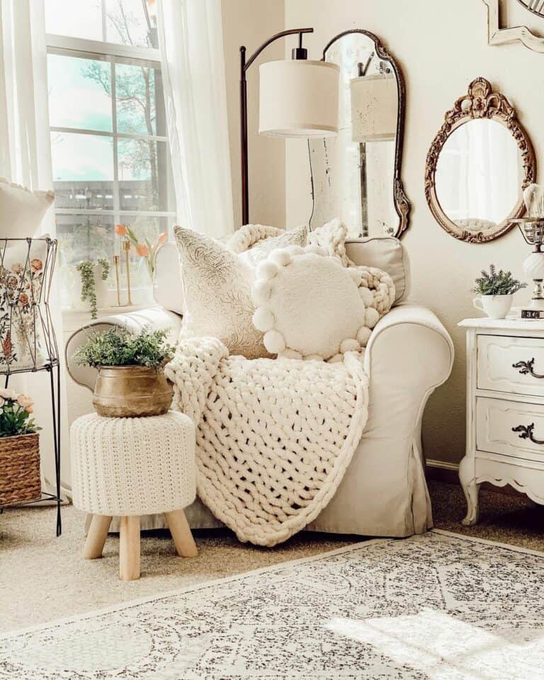 white room corner