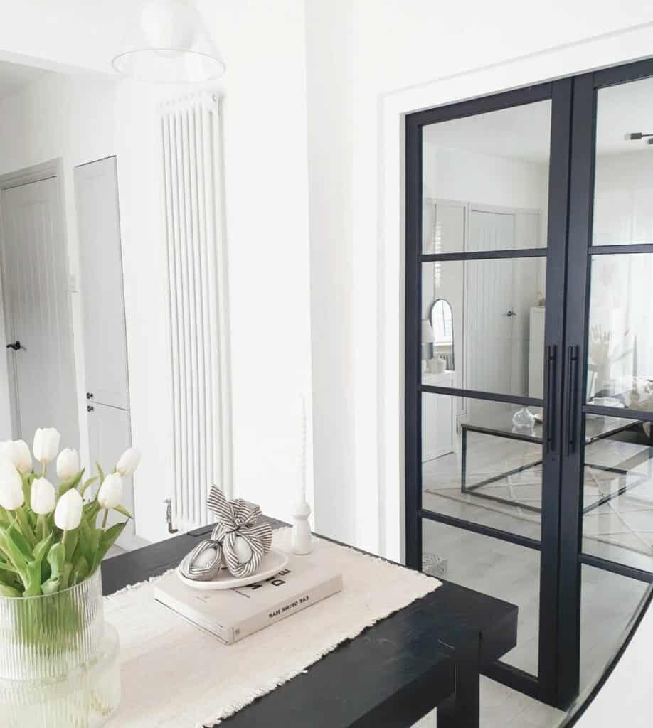 26 Black Interior Doors with White Trim for a Bold Statement