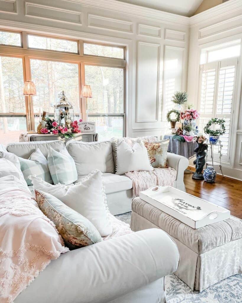 30 Stunning Modern Country Cottage Living Room Ideas