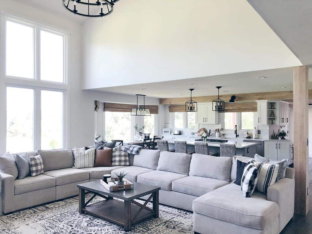30 Rustic and Sleek Modern Farmhouse Living Room Ideas